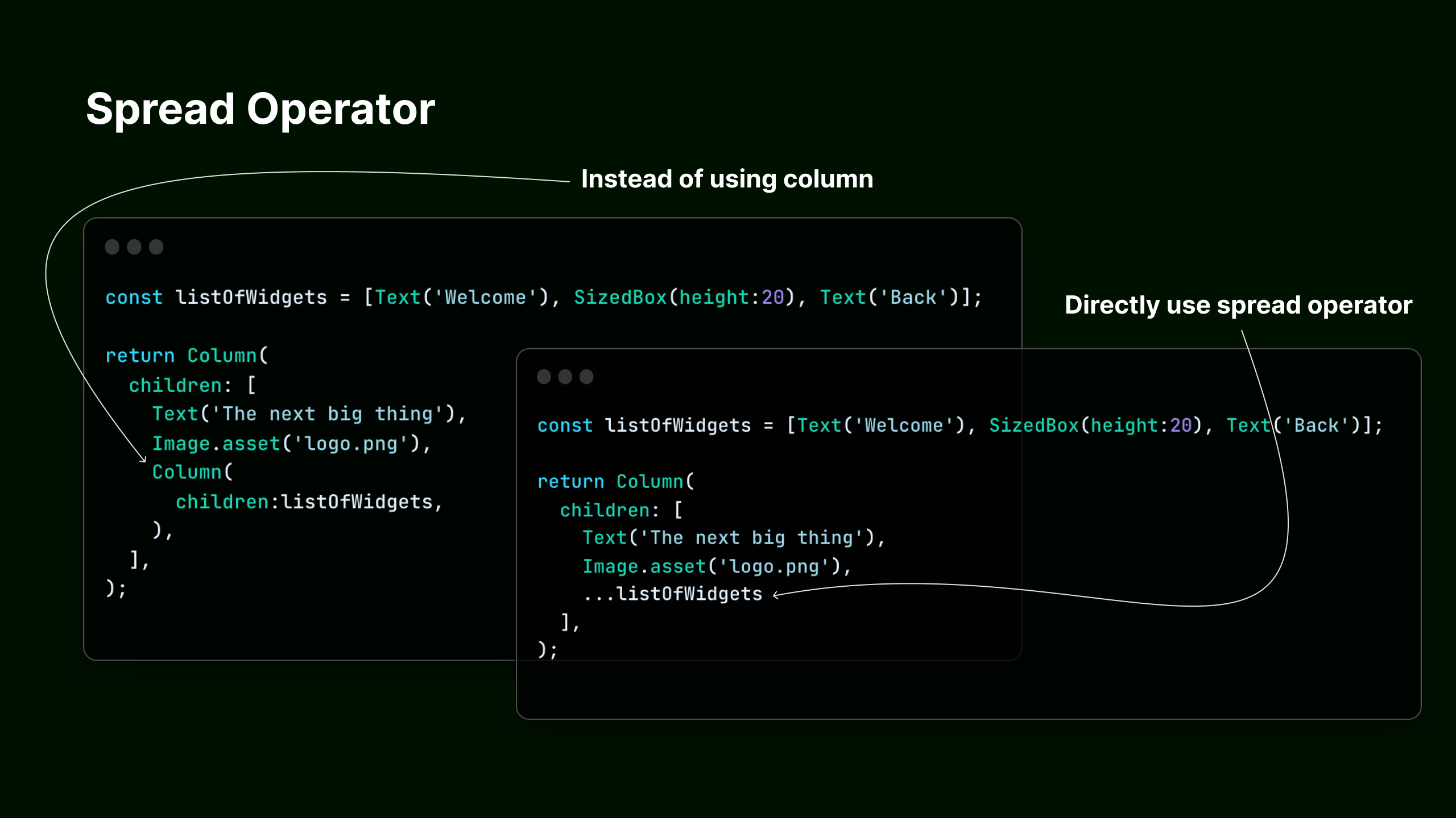 Securing apps, Improving performance & The spread operator